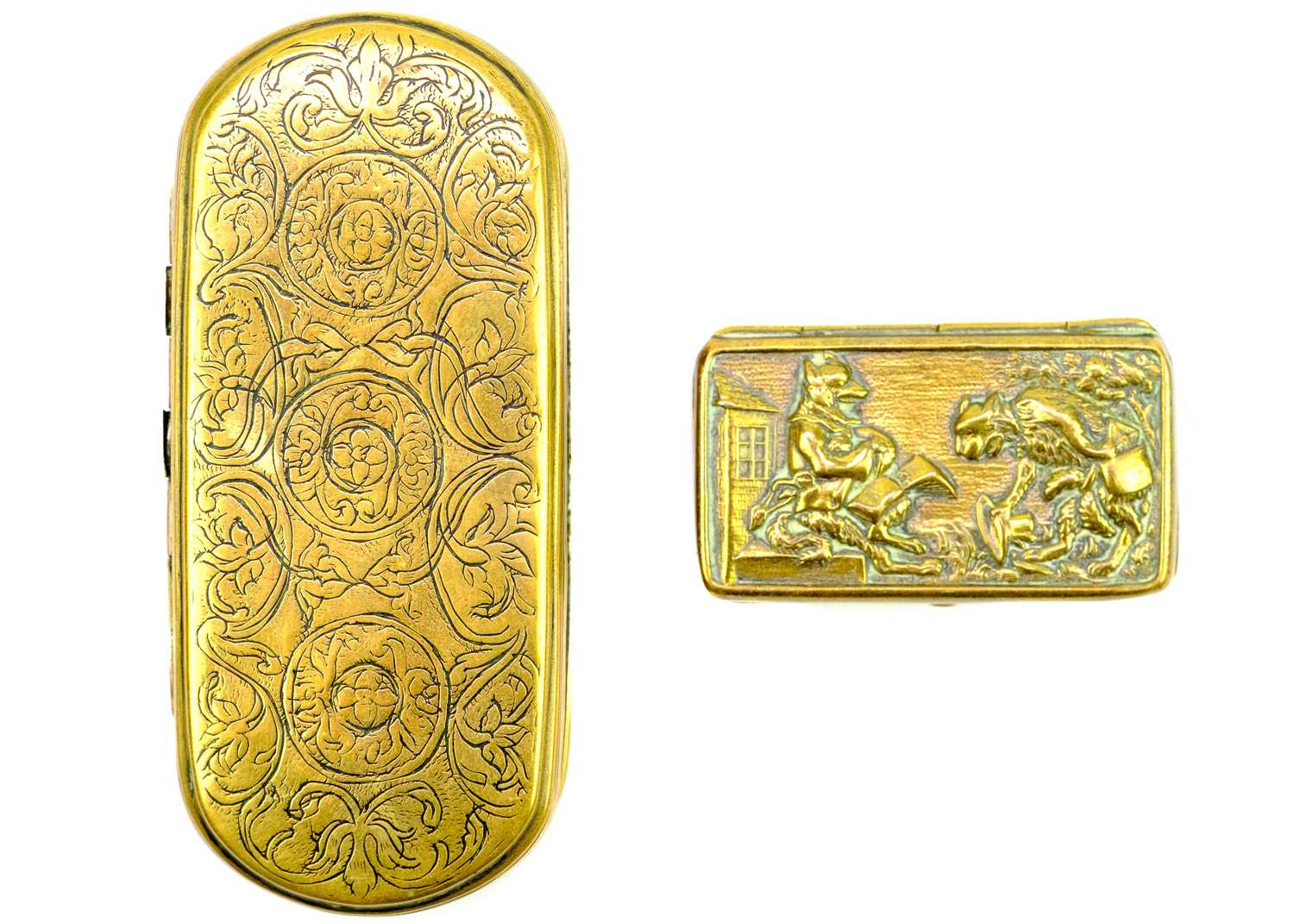 Lot 147 - An 18th century Dutch copper and brass small