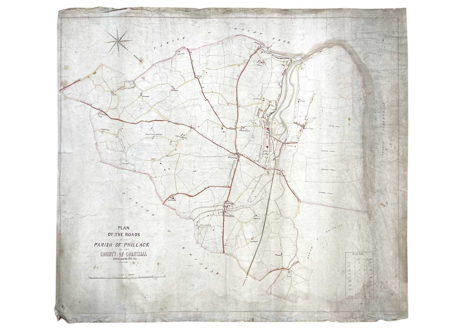Lot 112 - 'Plan of the Roads in the Parish of Phillack