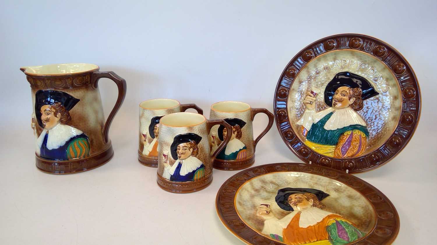 Lot 180 - Six pieces of 'Cavalier' Falcon Ware