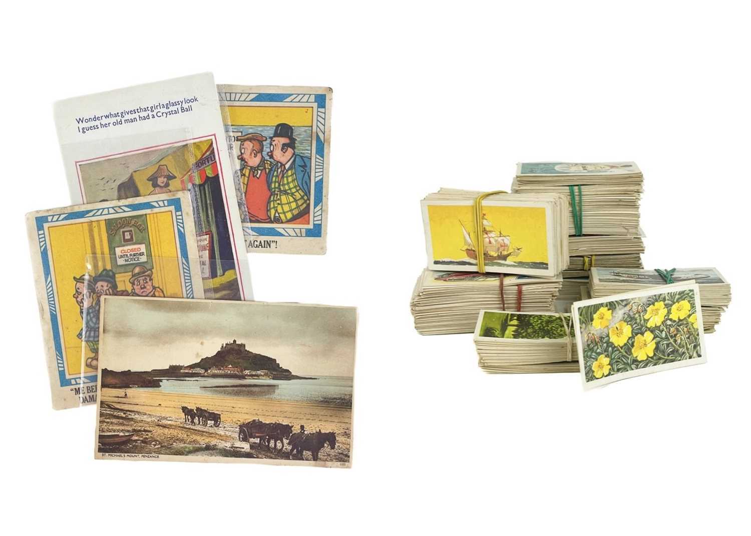 Lot 208 - Saucy seaside postcards, shipping cards plus