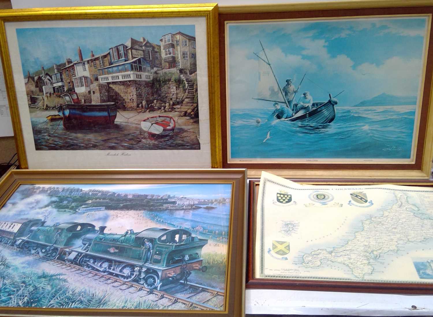 Lot 219 - Three Cornish prints including Keith English