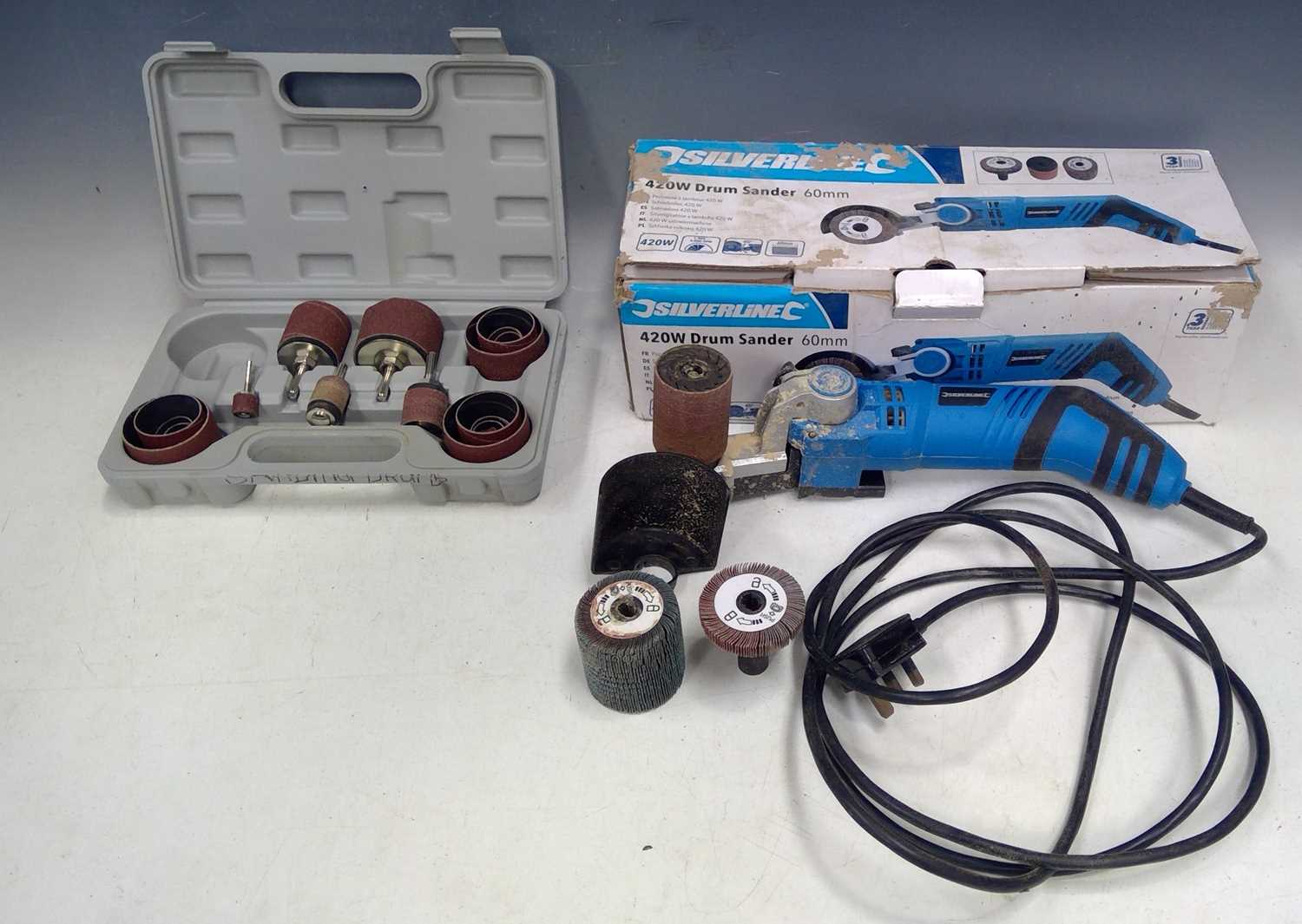 Lot 32 - A Silverline, Drum Sander and a Sander Drum