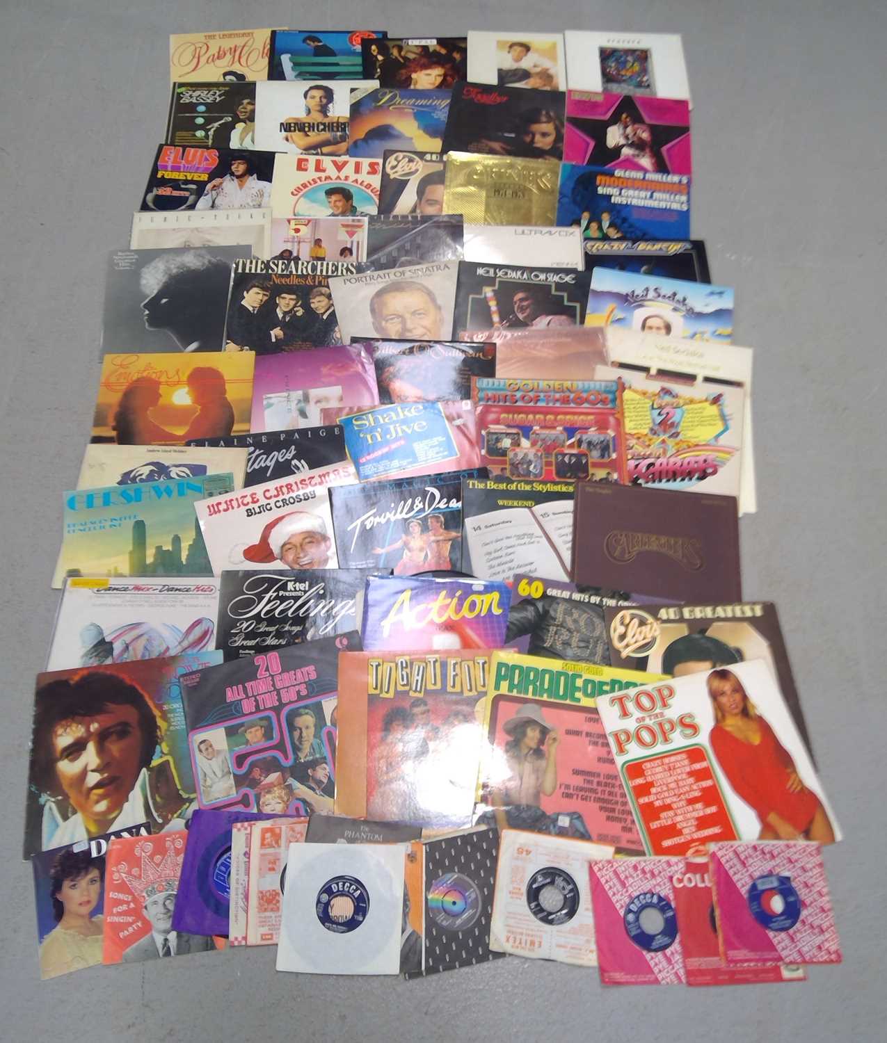 Lot 98 - A Selection of over 50 LPs and 15 45s.