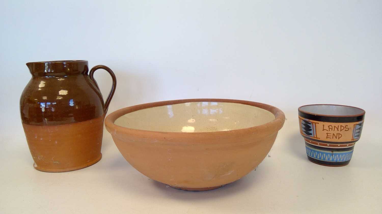 Lot 64 - A Royal Barum Ware terracotta bowl, 28cm in