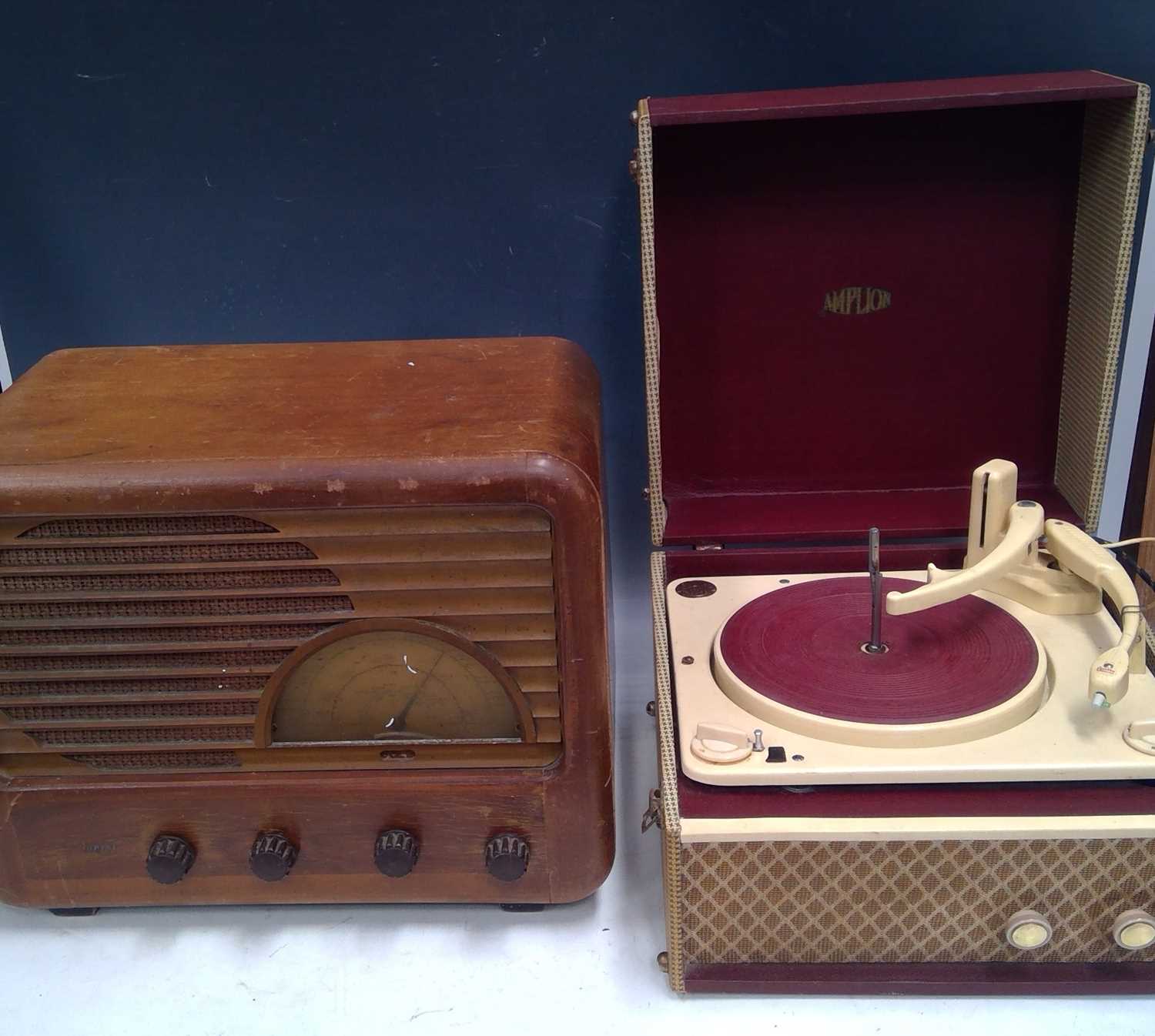 Lot 100 - An Amplion Collaro Record Deck and a Sobell