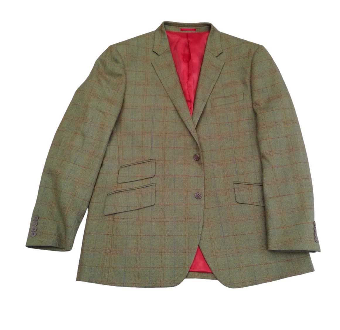 Lot 75 - A Viyella gents 100% wool tweed blazer jacket,