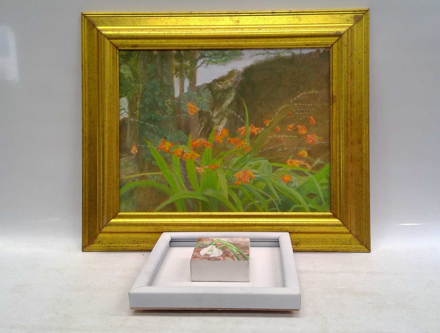 Lot 234 - Paul BRODERICK (1965-2023) two floral works,