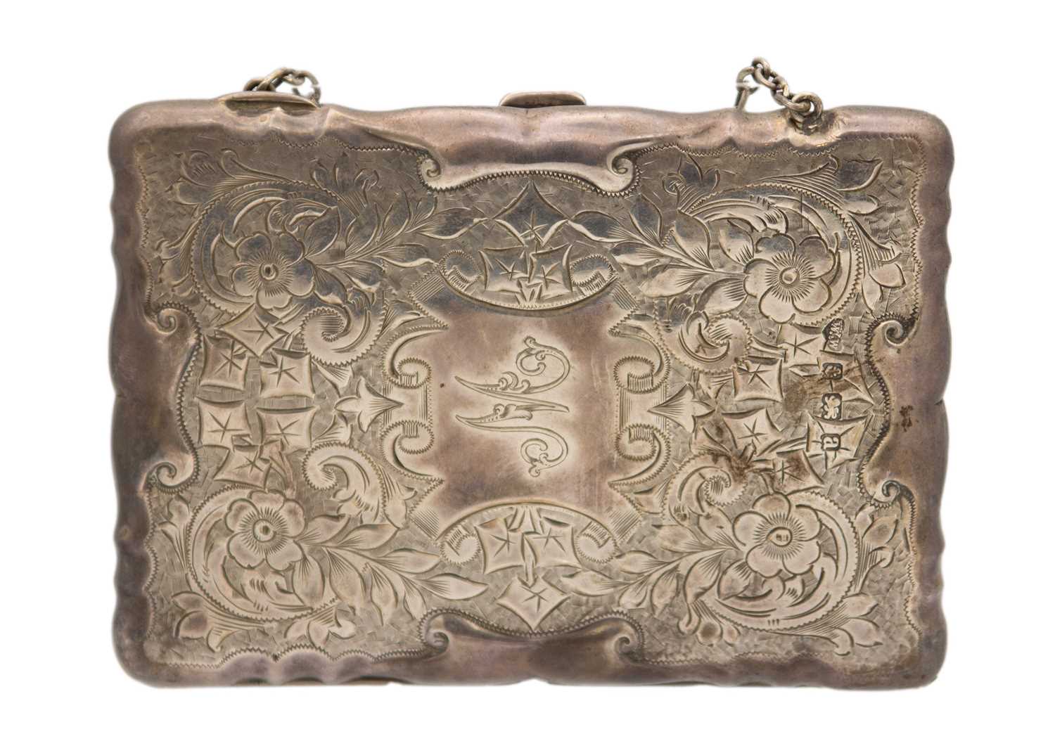 Lot 150 - A Victorian silver aide memoir, and two