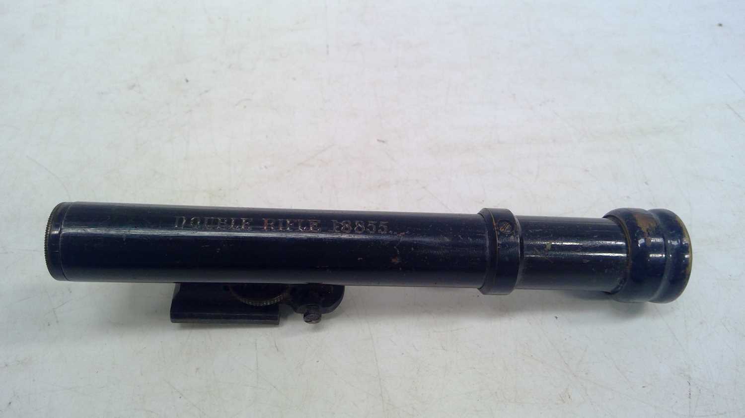 Lot 6 - A Vintage Brass, Telescopic Rifle Sight. The