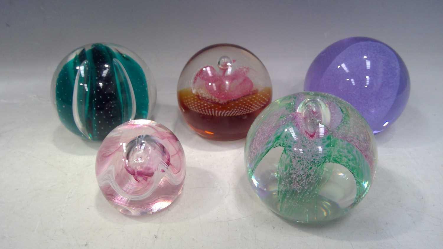 Lot 2 - Five Caithness Paperweights. Eternity,