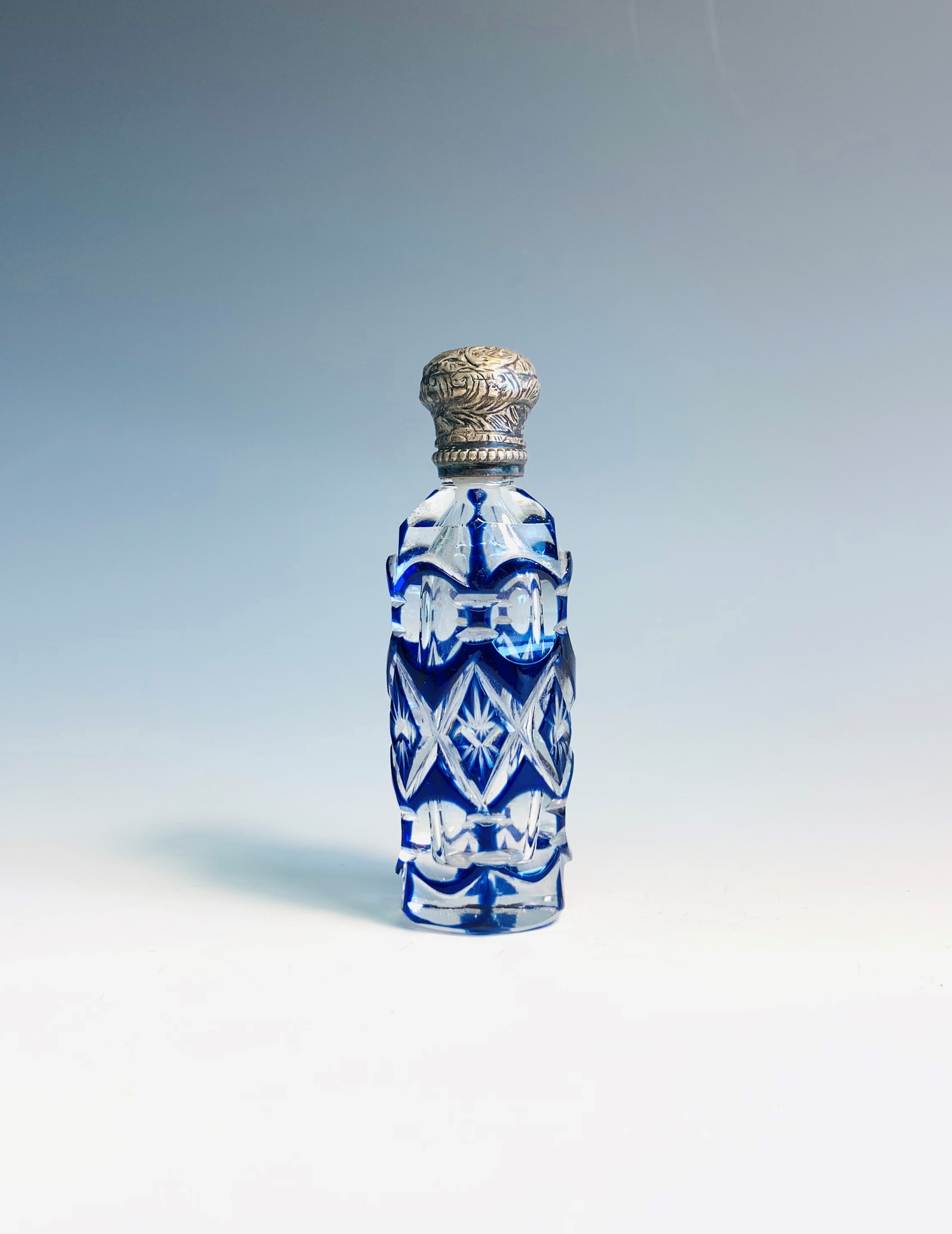 Lot 2615 - A Victorian cut overlay glass perfume