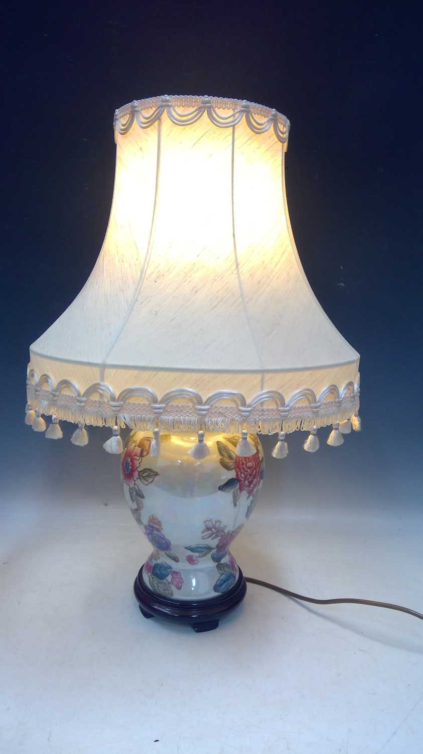 Lot 75 - A Chinese Style, Table Lamp. The Lamp is 64cm