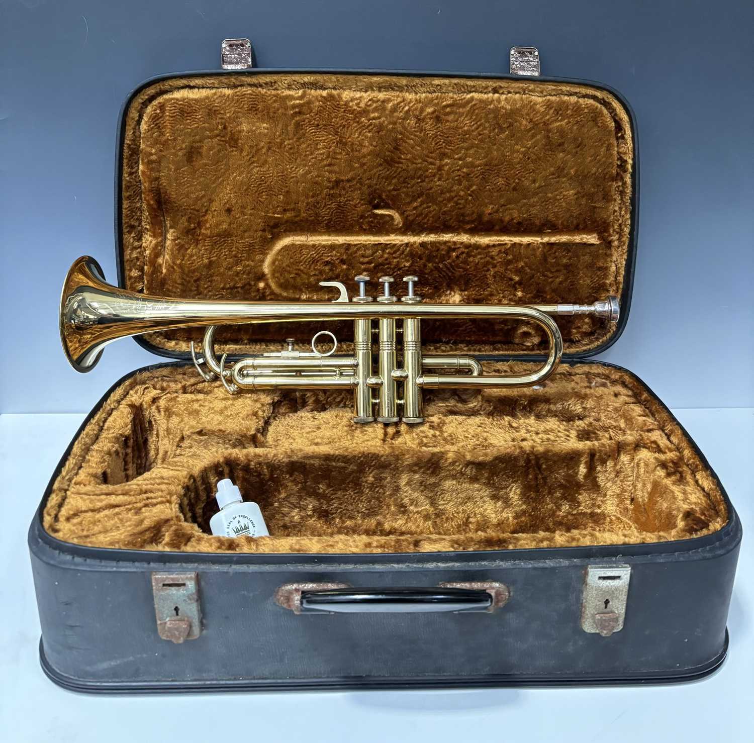 Lot 46 - Corton brass trumpet in case, made in