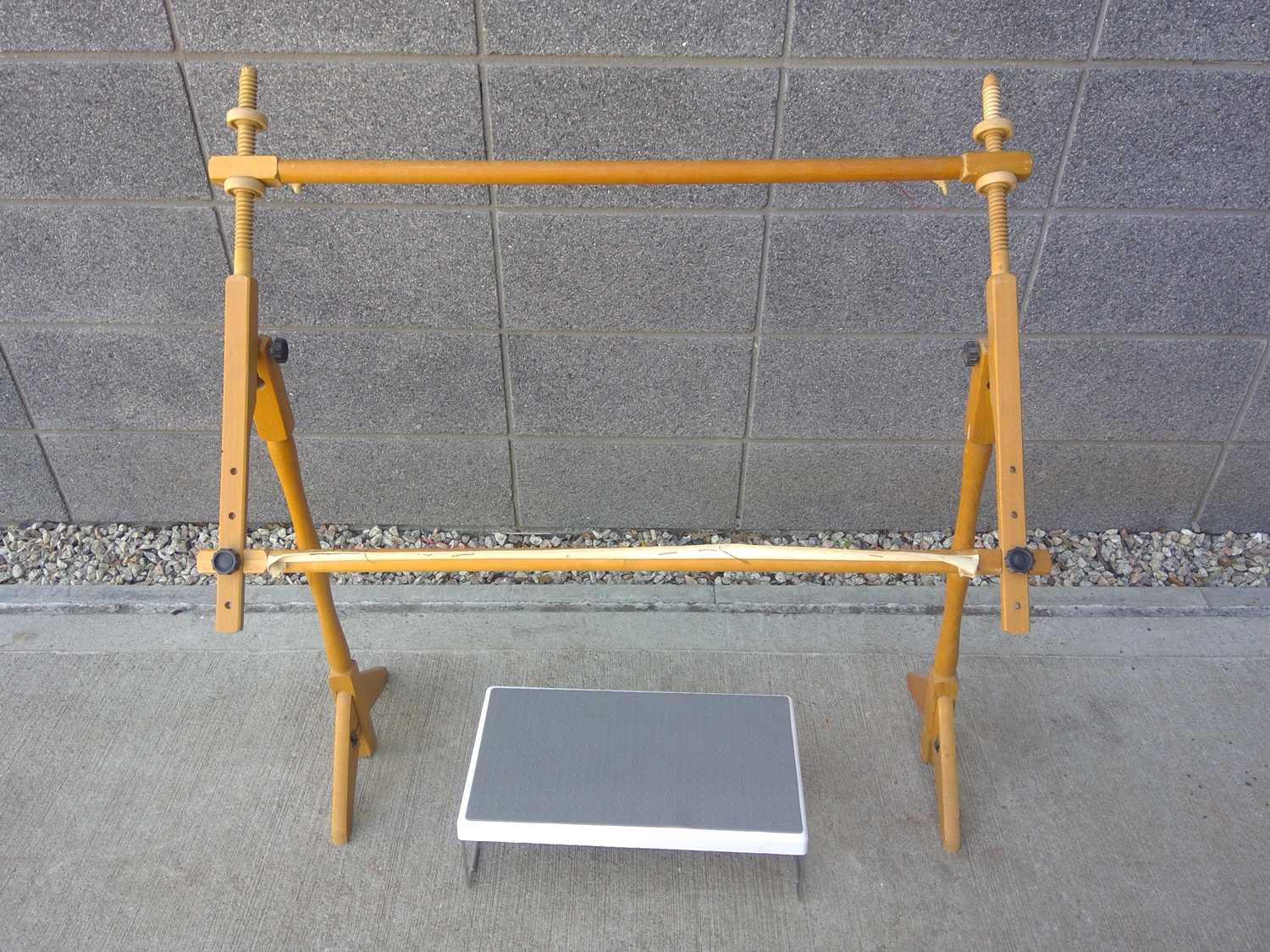 Lot 179 - A Large Embroidery Frame on legs (92 x 60cm)