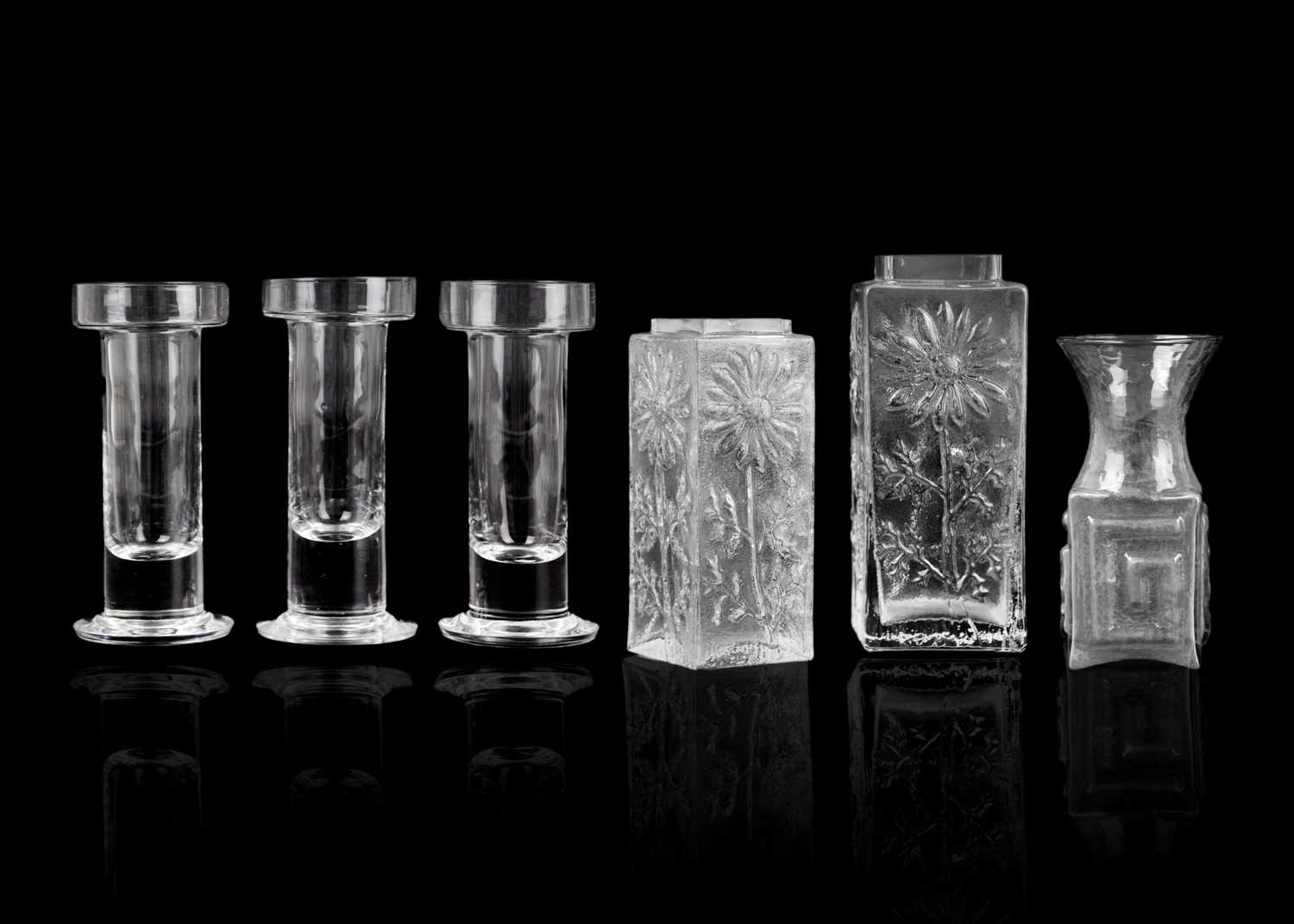 Lot 751 - Three Frank Thrower for Dartington glass