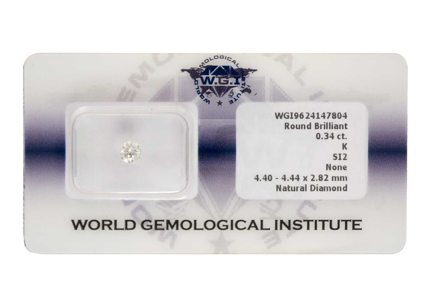 Lot 128 - A certified 0.34ct unmounted diamond in