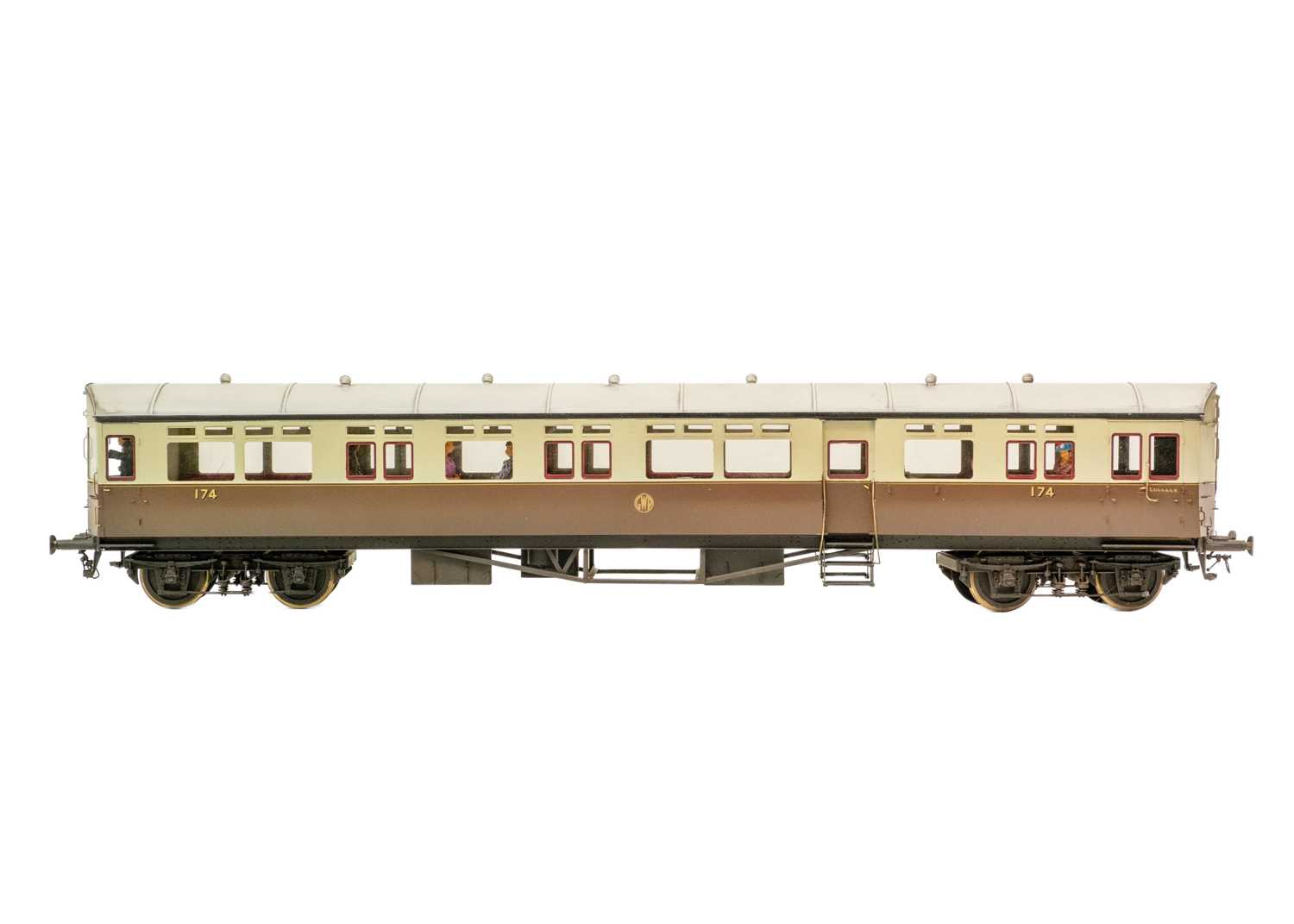 Lot 522 - O Gauge GWR Auto-trailer with interior
