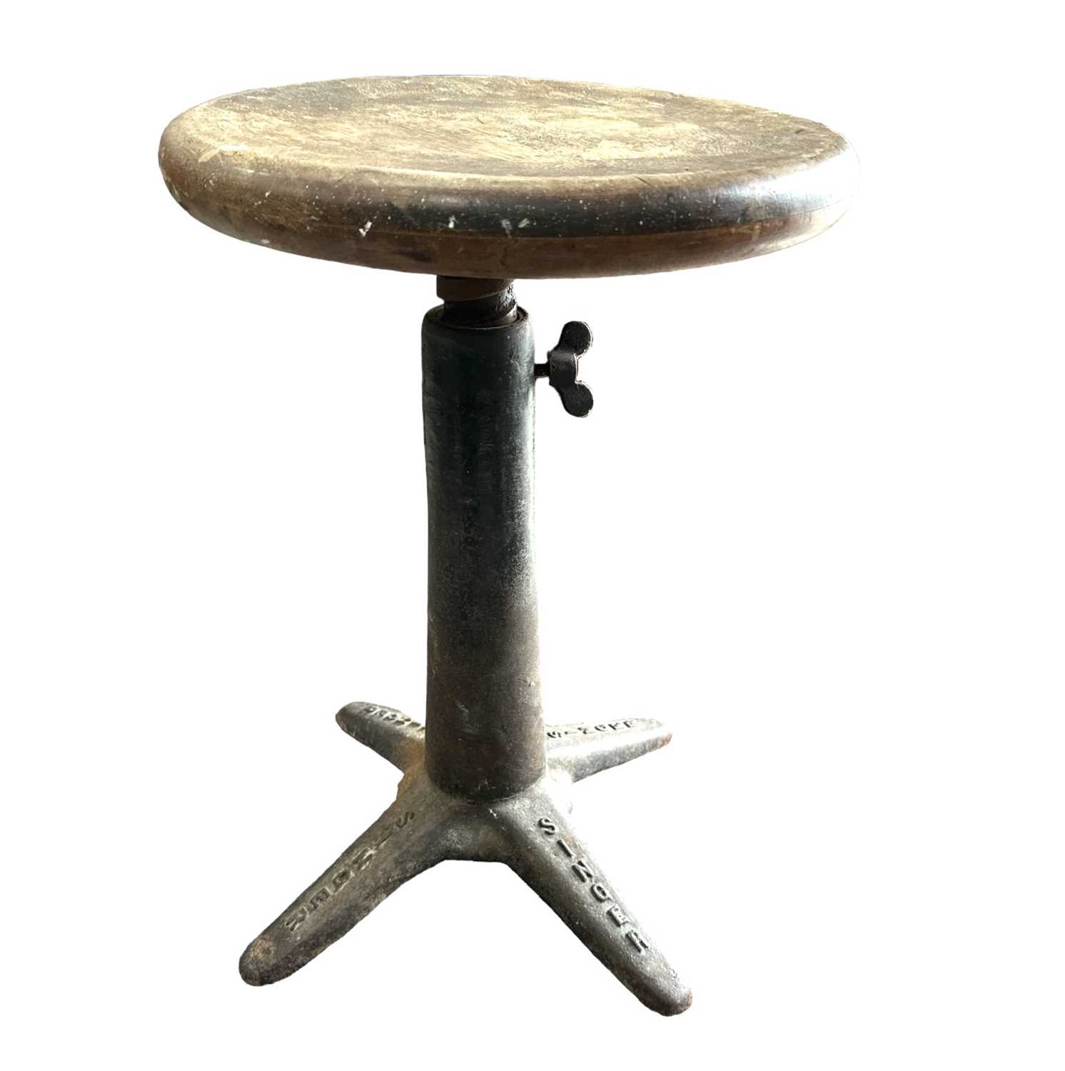 Lot 7 - An original heavy cast iron Singer adjustable