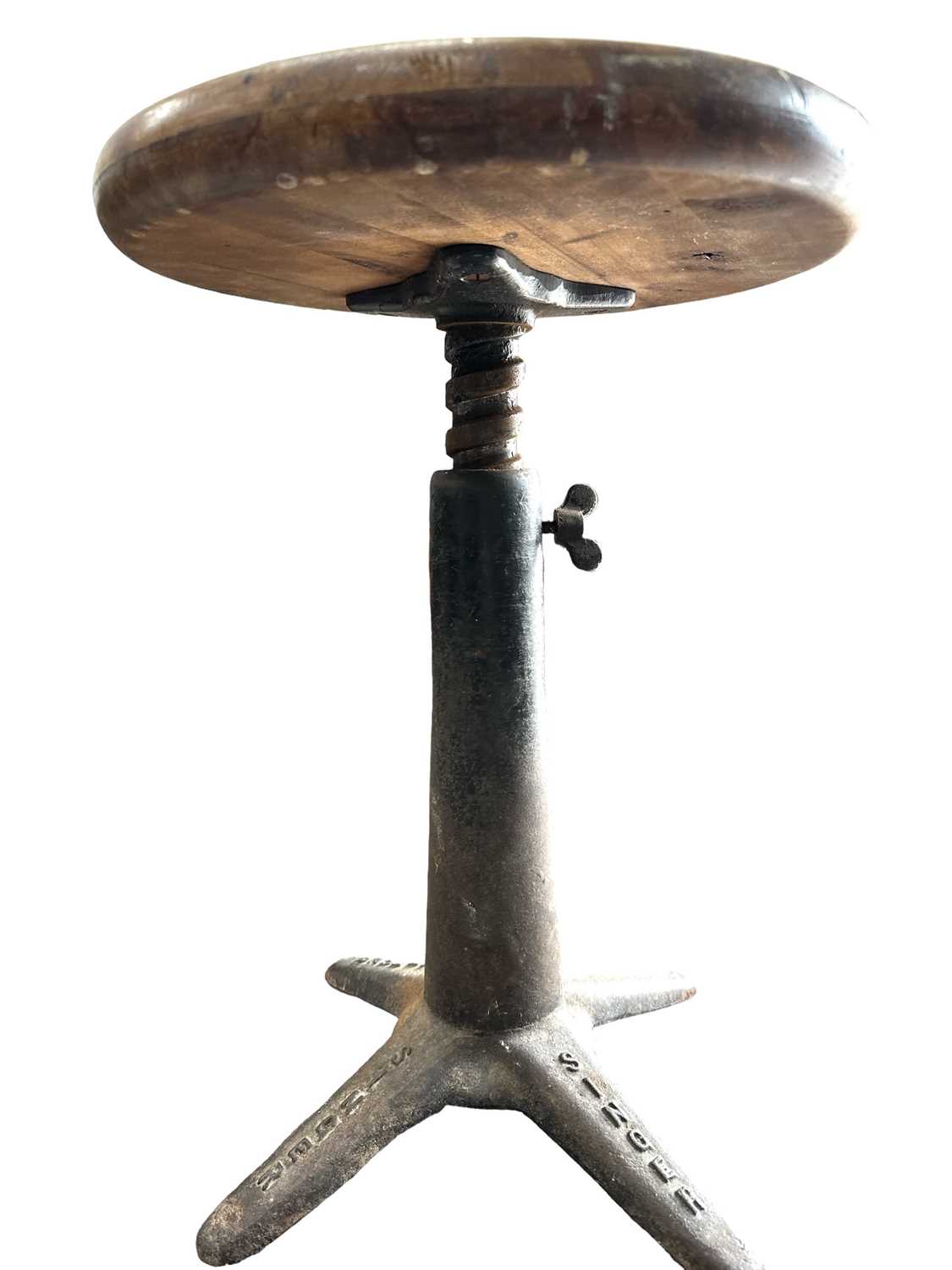 Lot 7 - An original heavy cast iron Singer adjustable