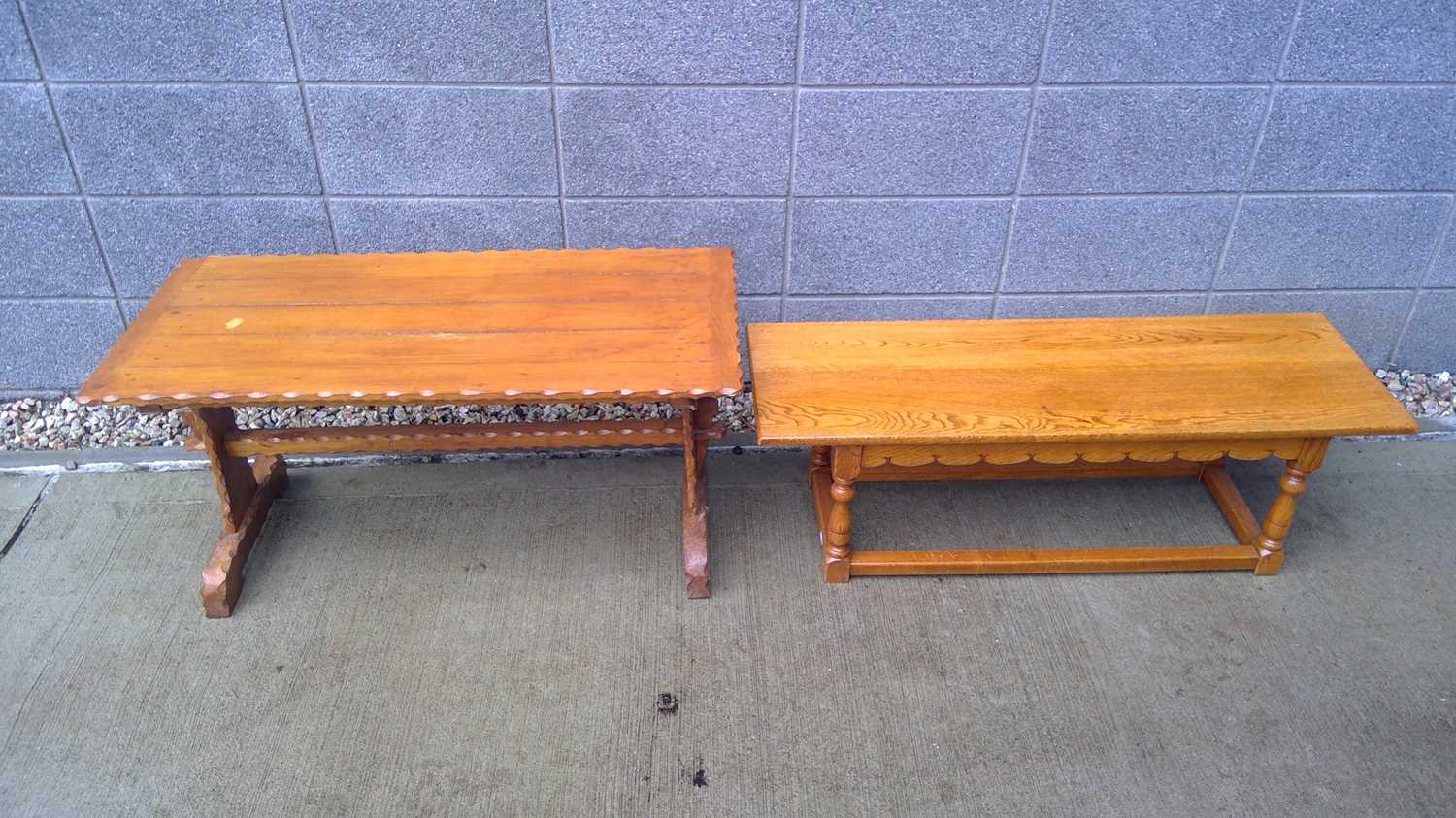 Lot 75 - Two Coffee Tables The Largest Table measures