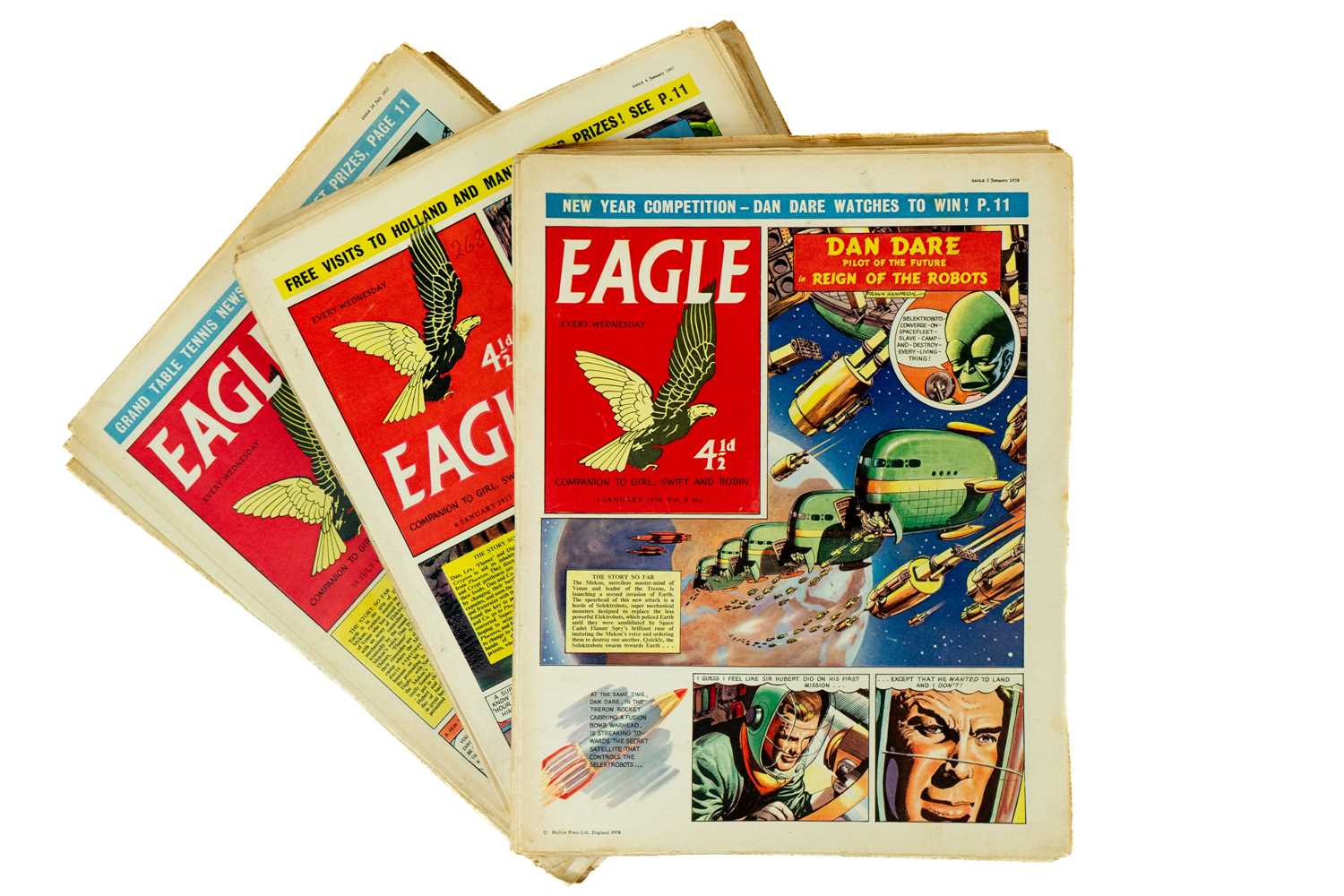 Lot 957 - Almost complete weekly Eagle Comics from