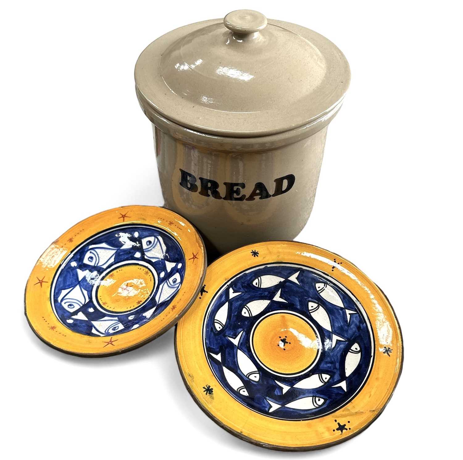 Lot 162 - A Pearsons of Cheshire stoneware bread bin,