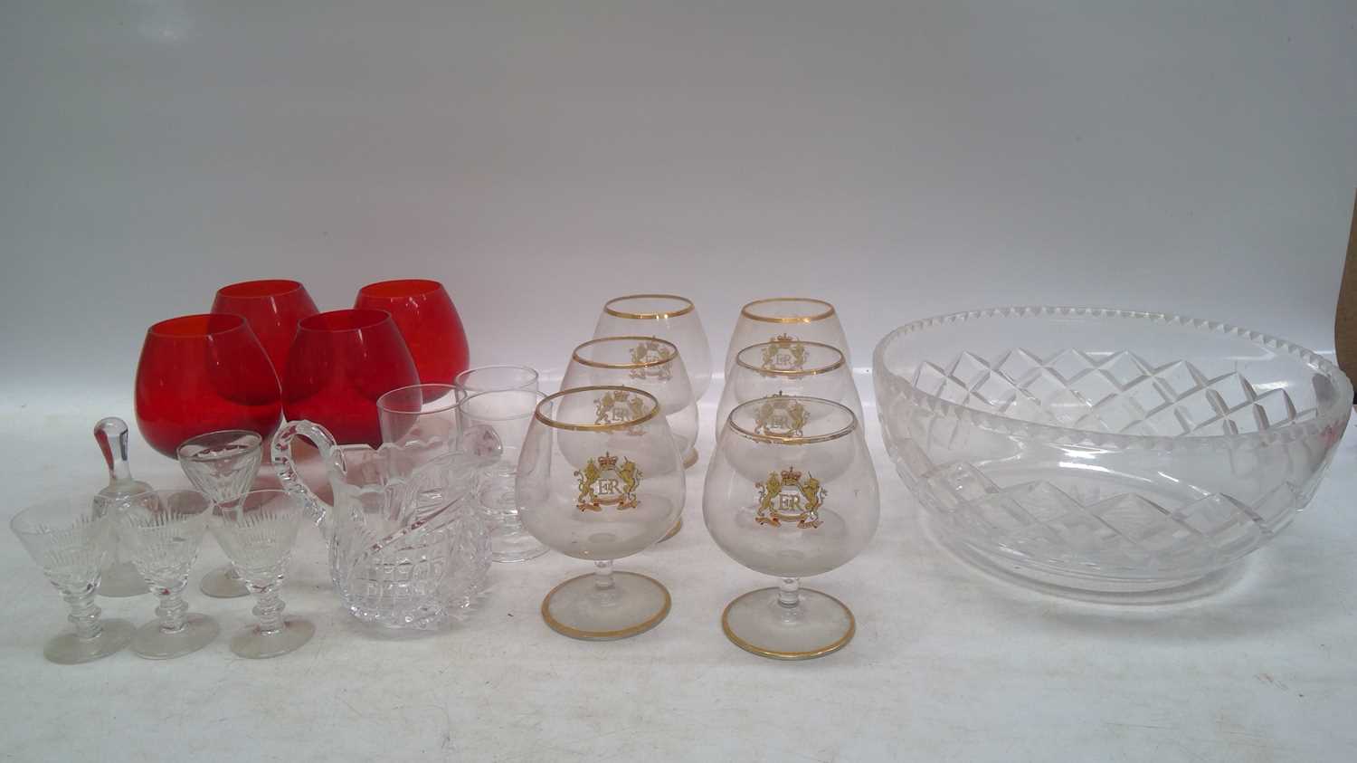 Lot 143 - Four Queen Elizabeth II coronation glasses,