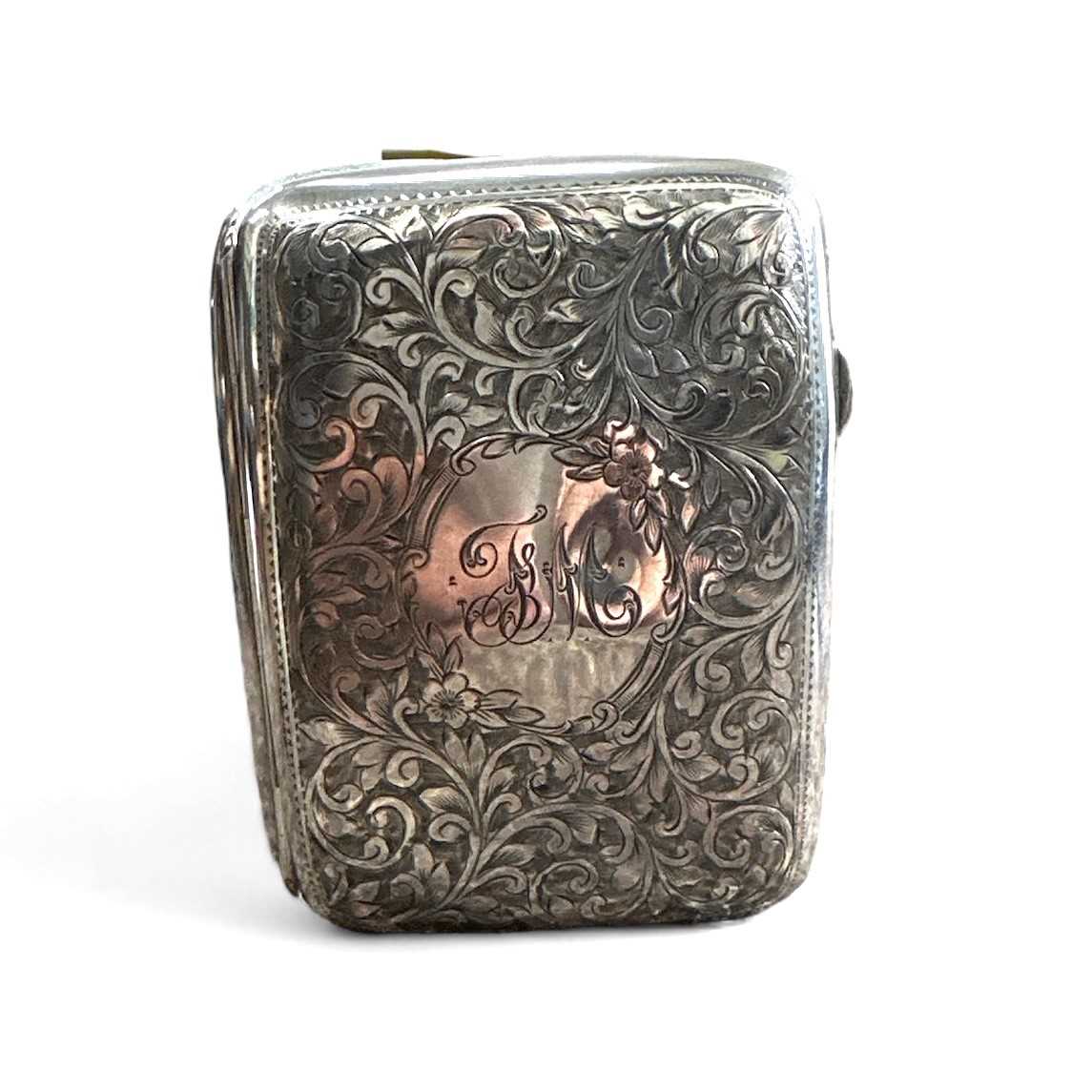 Lot 80 - A hallmarked for Birmingham silver cigarette