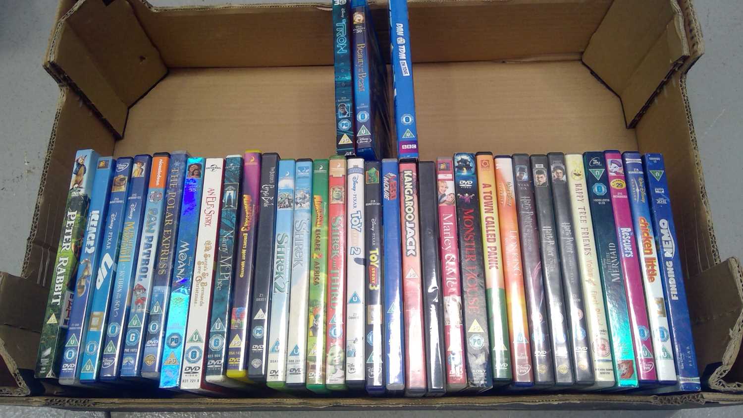 Lot 163 - Children's DVDs and Blu-Rays.