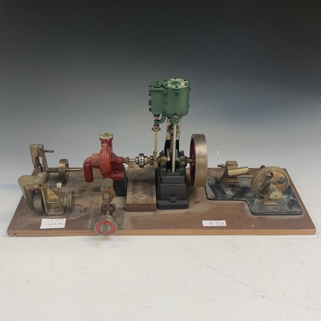 Lot 510 - Model Steam engine. Comprising a hand built