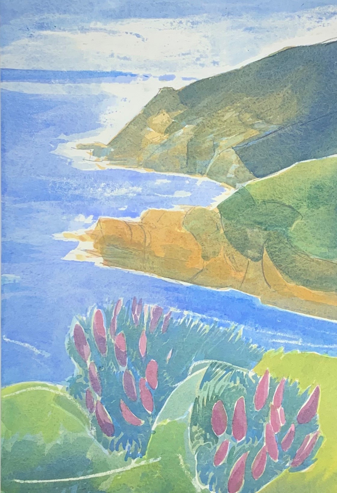 Lot 16 - Tom CROSS (1931-2009) Saint's Bay, Guernsey