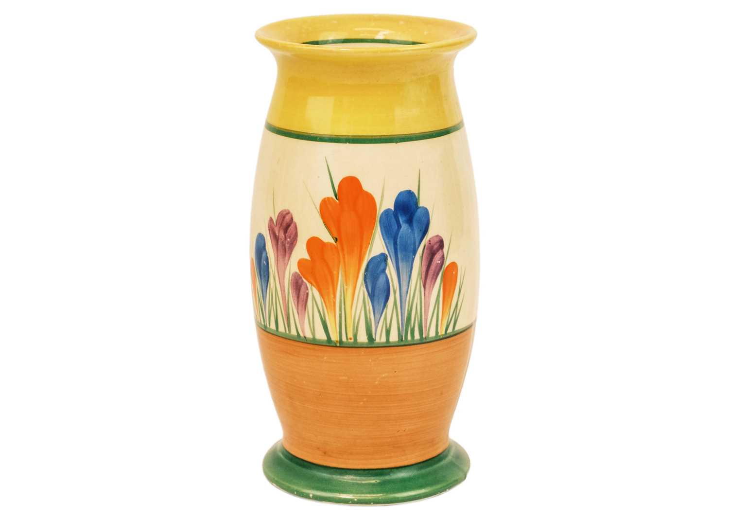 Lot 603 - A Clarice Cliff Crocus pattern 265 shape