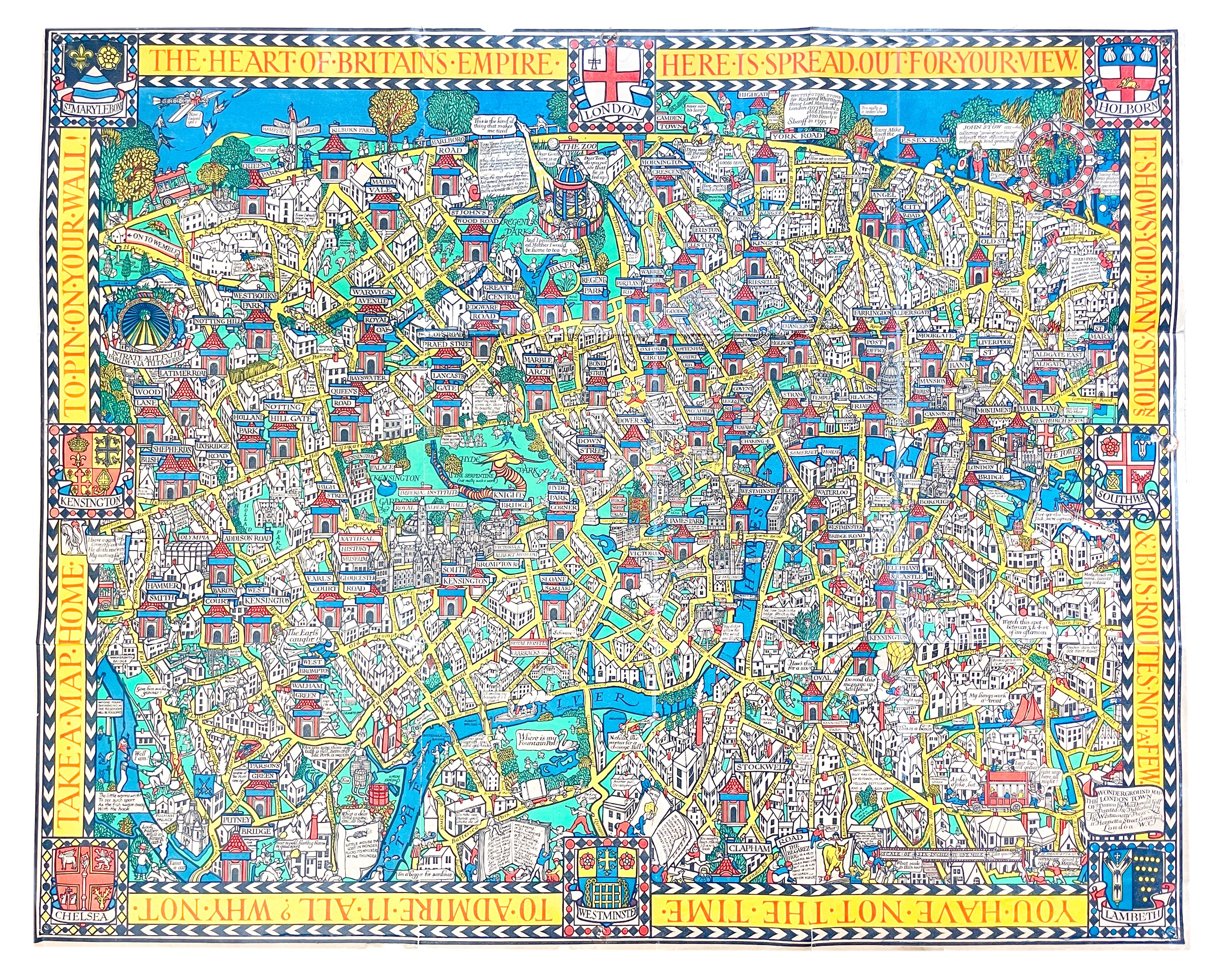 Lot 6 - (London Wonderground Map) MacDonald Gill