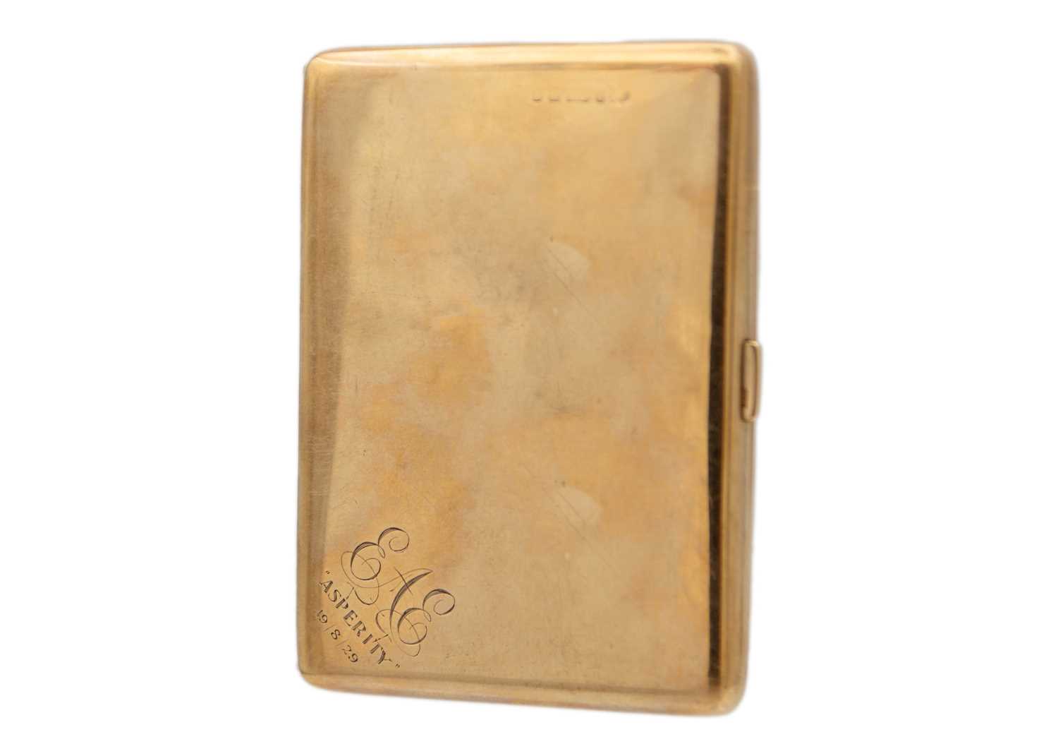 Lot 44 - A 9ct hallmarked gold cigarette case.