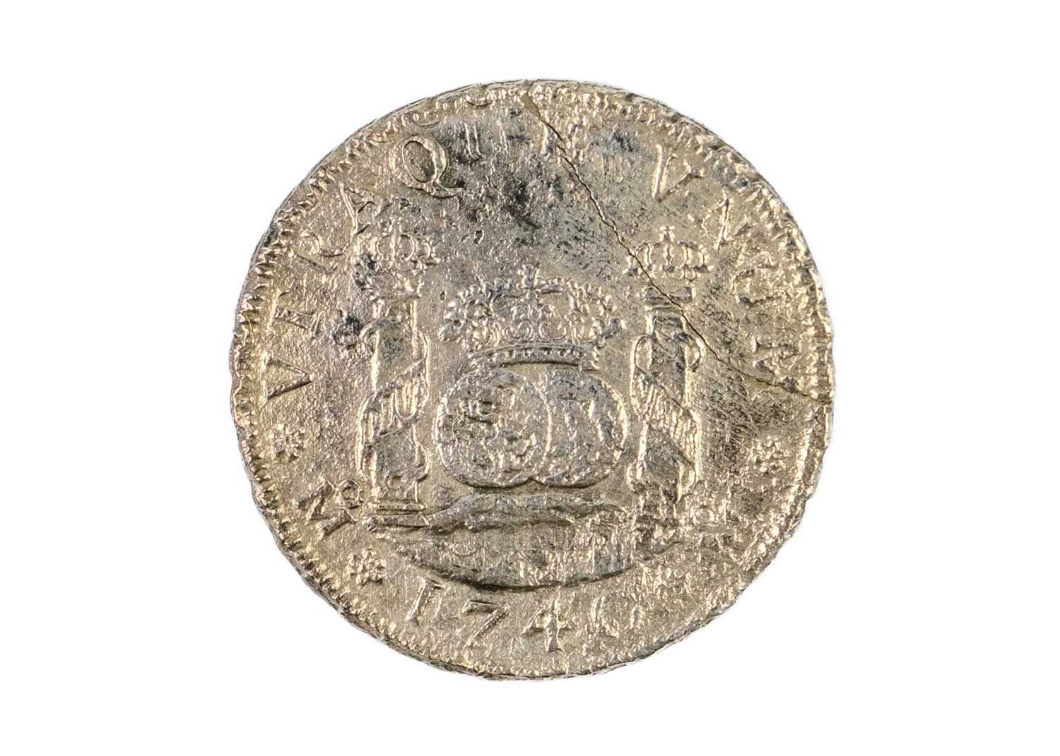 Lot 61 - A Silver Spanish Four Reales or Half Pillar