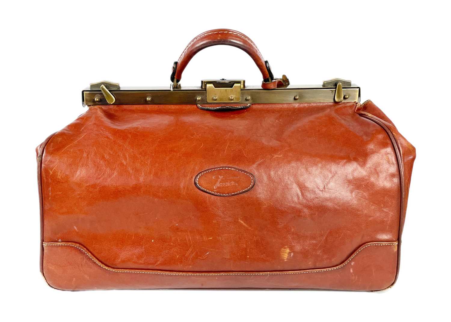 Lot 318 - A Texier France tan leather Gladstone type