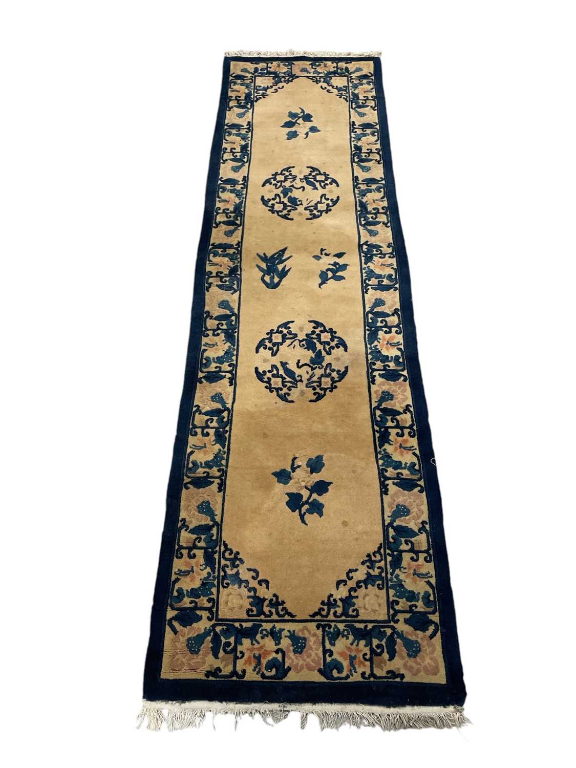 Lot 108 - A Wool runner. 68 x 250cm long.