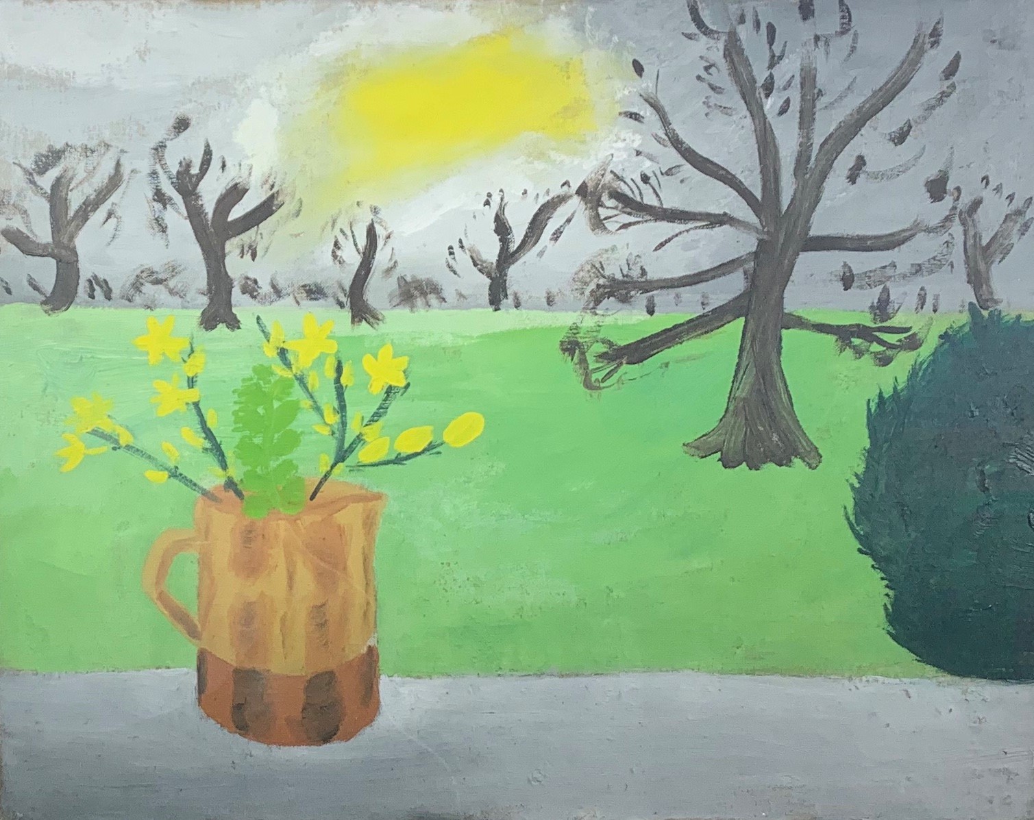 Lot 32 - Kate NICHOLSON (1929-2019) Winter Jasmin at