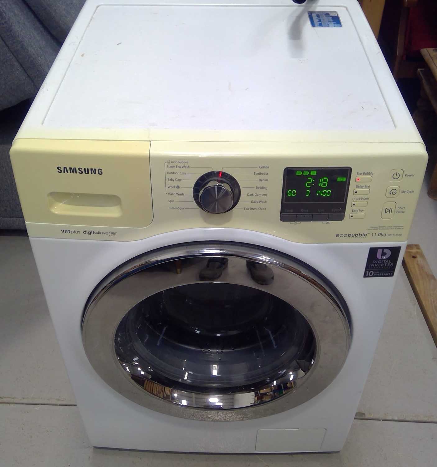 Lot 27 - Samsung 11kg Washing Machine. Model WF1114XBD,