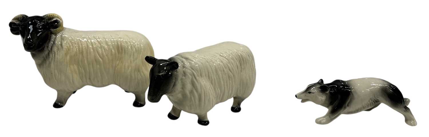 Lot 30 - Three English Melba Ware figures, the tallest