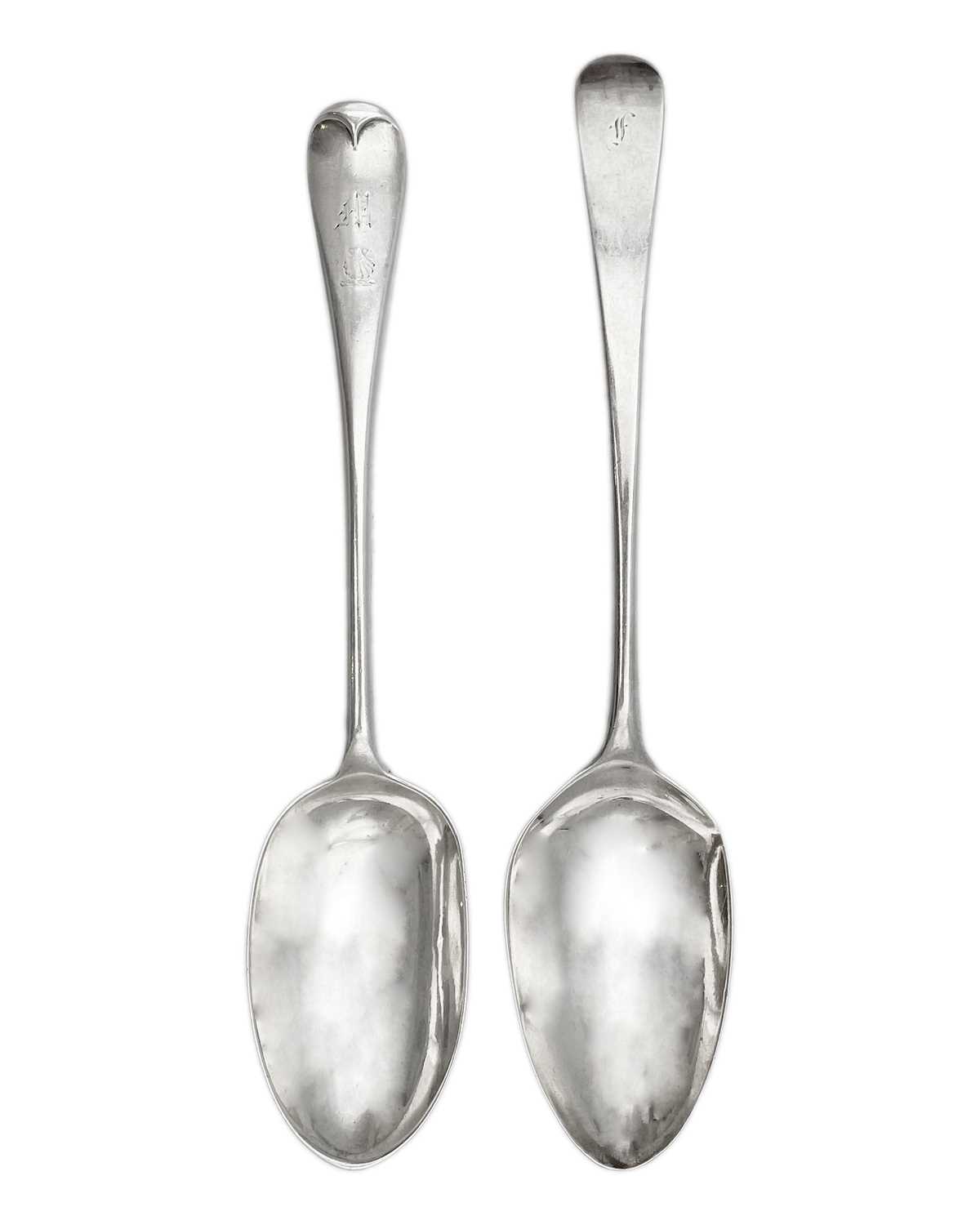 Lot 80 - A George III silver table spoon by Hester