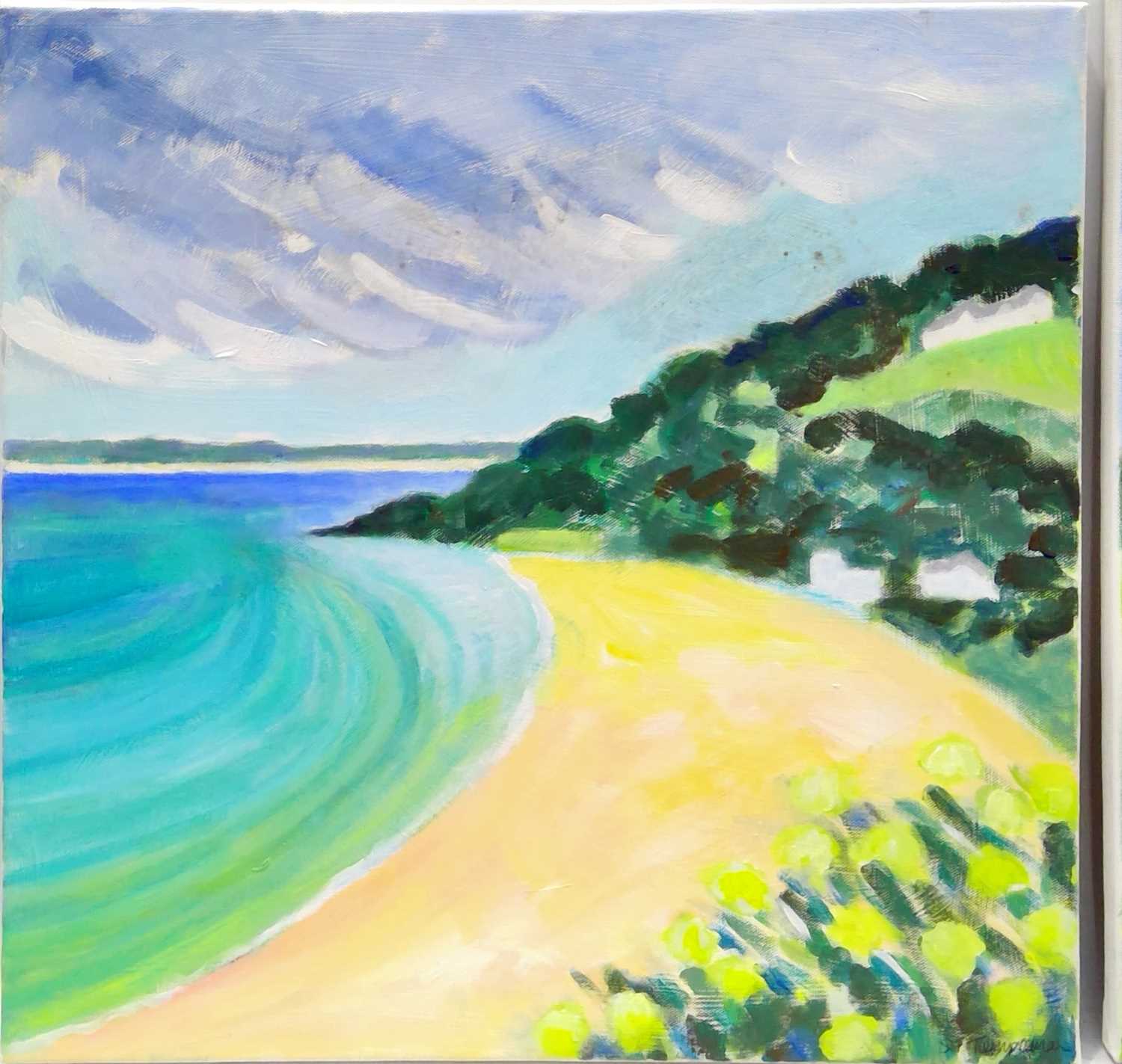 Lot 126 - Sue TEMPLEMAN (b.1947) Two coastal views,