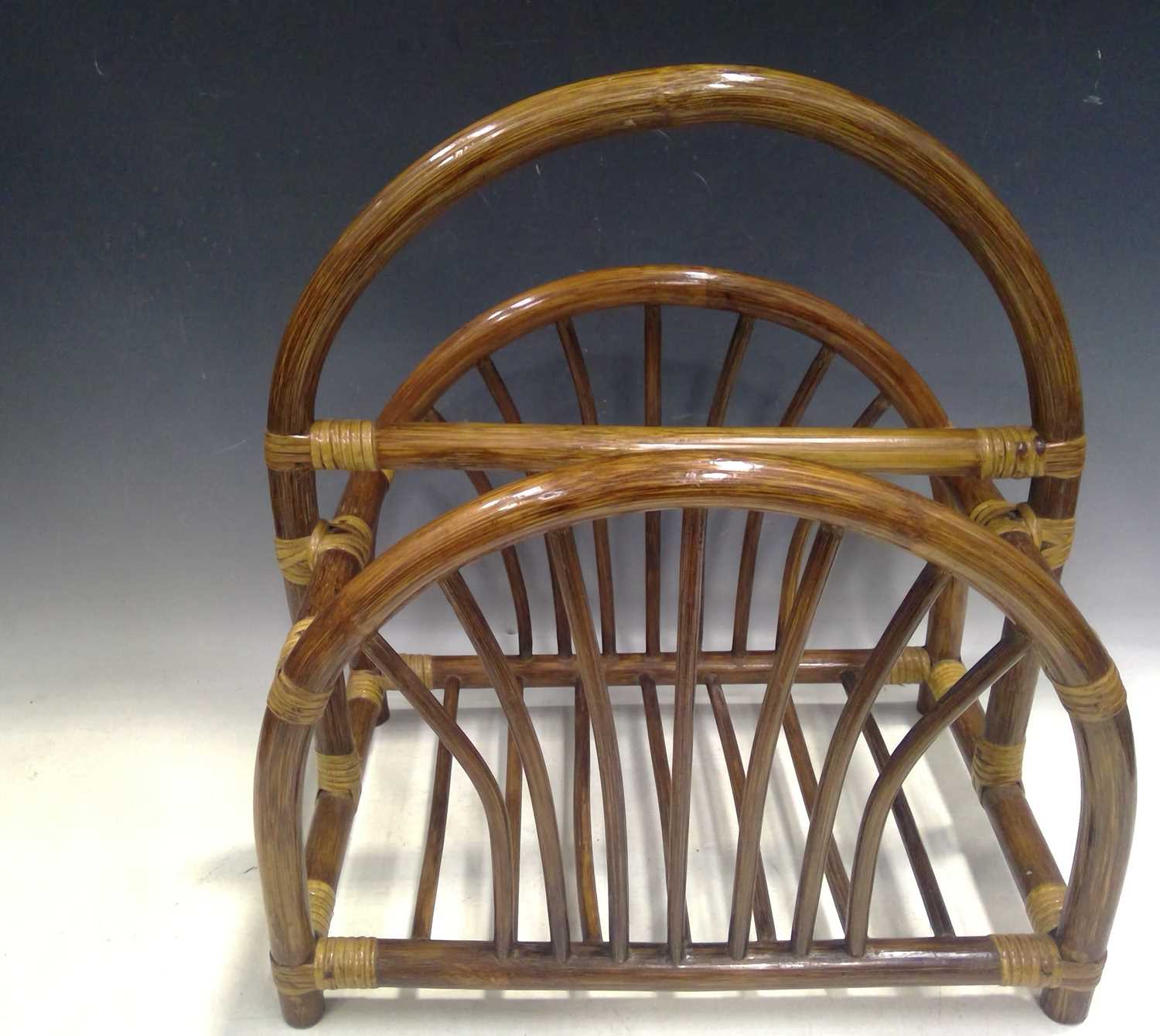 Lot 17 - A Bamboo / Cane Magazine Rack. The Rack
