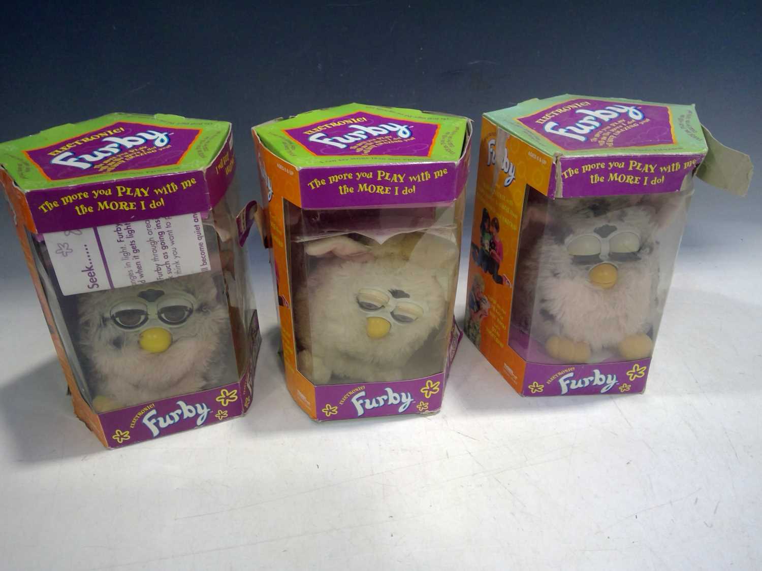 Lot 135 - Three, Original Furby in their Boxes. The