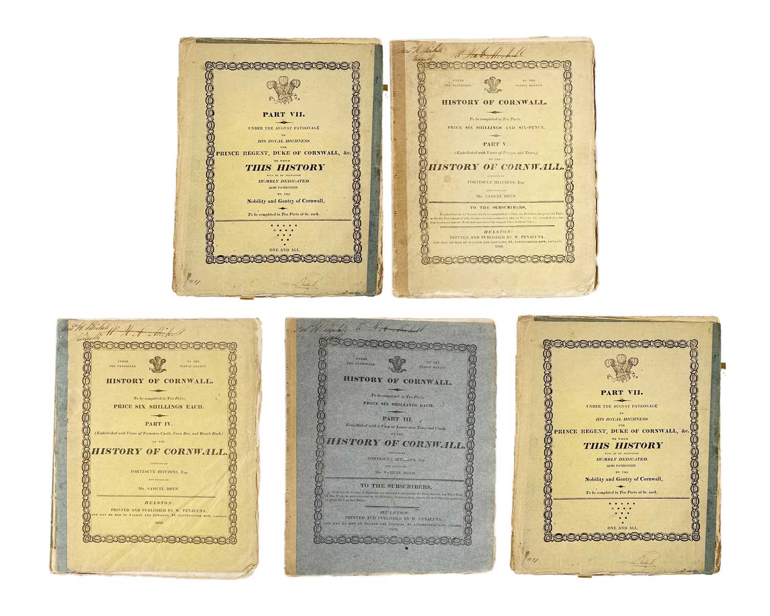 Lot 229 - (Cornwall) Fortescue Hitchins (compiler) and
