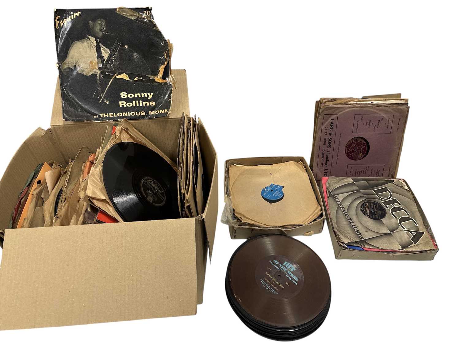 Lot 197 - A record collection comprising 78s and LPs,