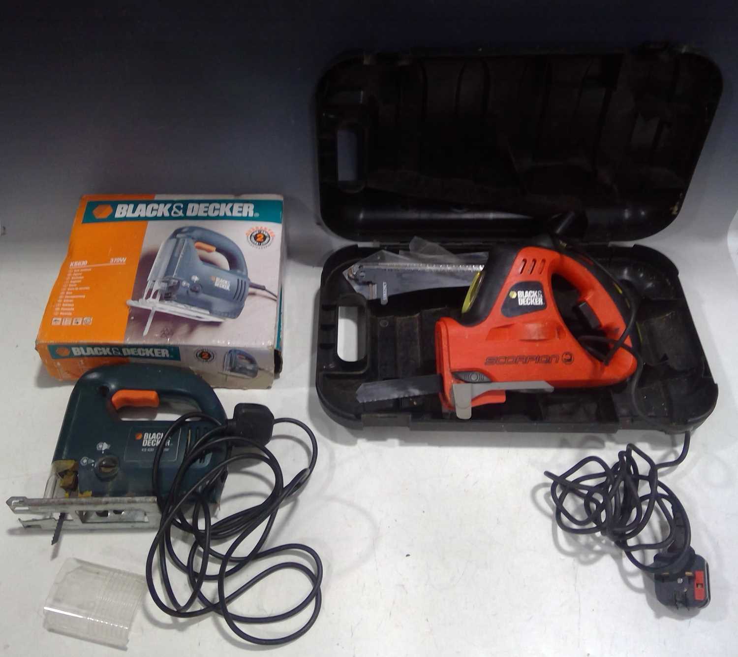 Lot 39 - A Black & Decker Scorpion Saw and Jig Saw.
