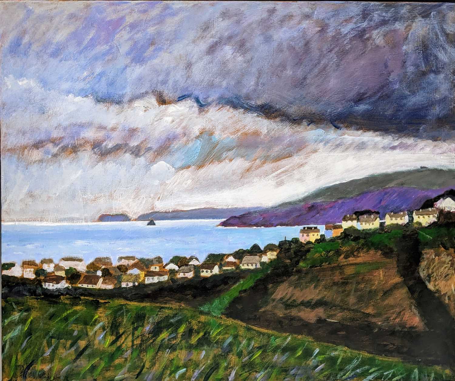 Lot 85 - Sue Templeman (b.1947), 'Towards Polruan'