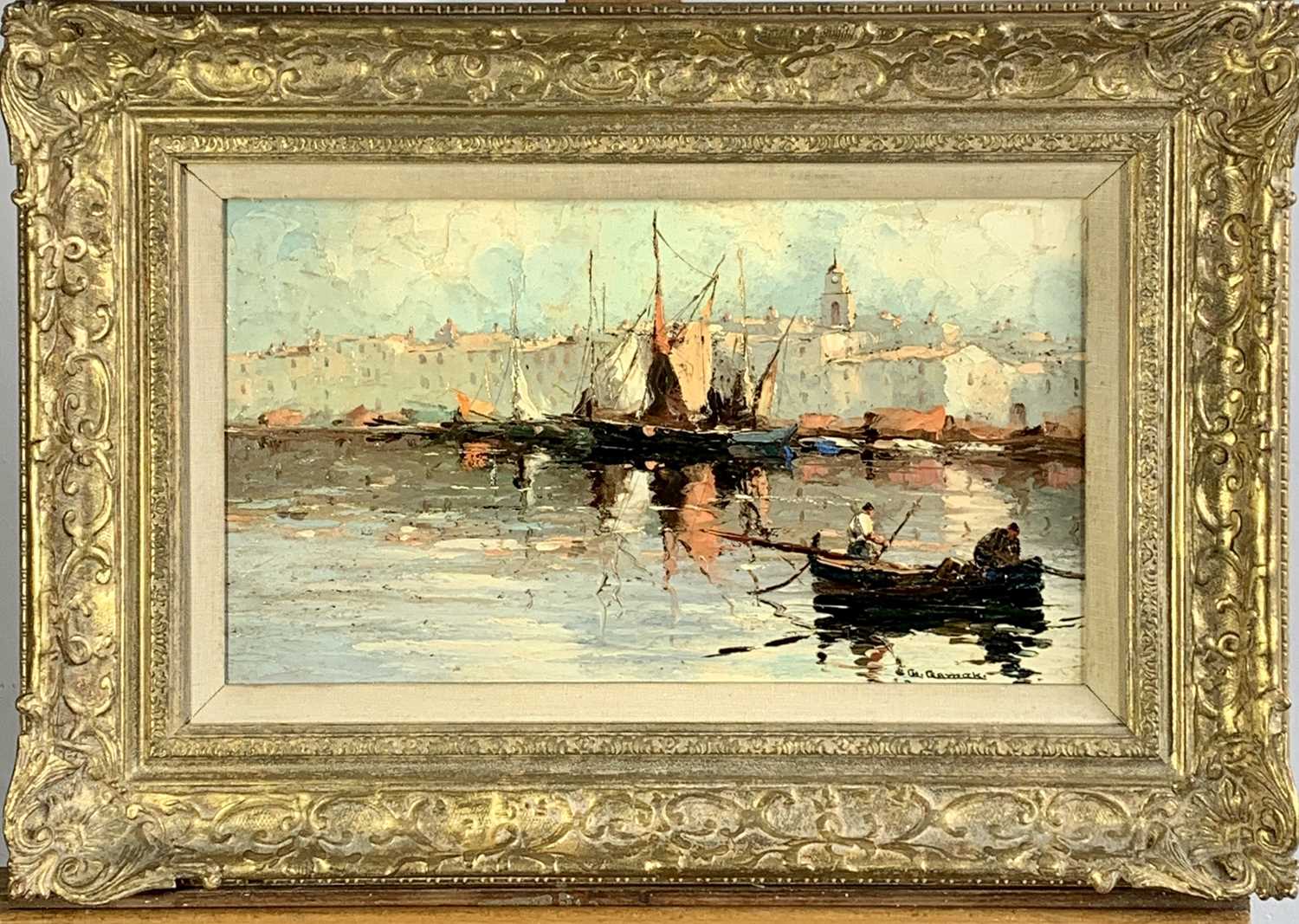 Lot 1196 - Charles CERMAK (1877-1966) The Waterfront
