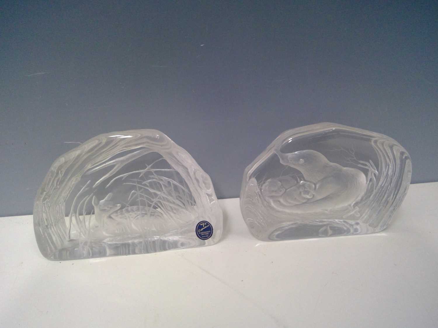 Lot 37 - Two Dartington Crystal, Alfred Capredoni